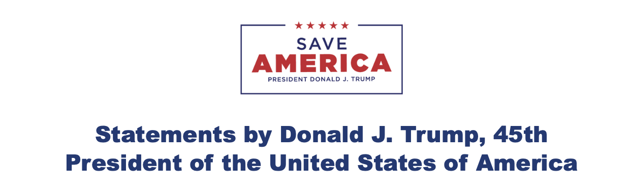 Today’s messages from OUR president – The Radio Patriot