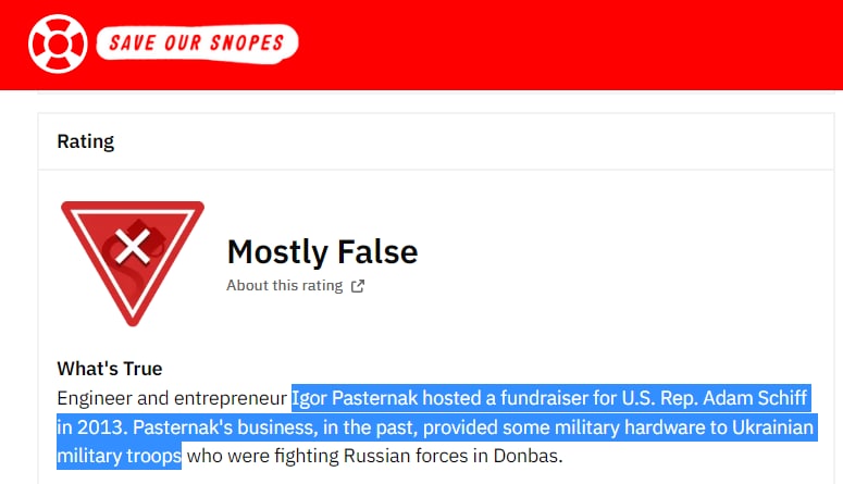 SNOPES IS “AMAZING” – Schiff is a grifter – The Radio Patriot