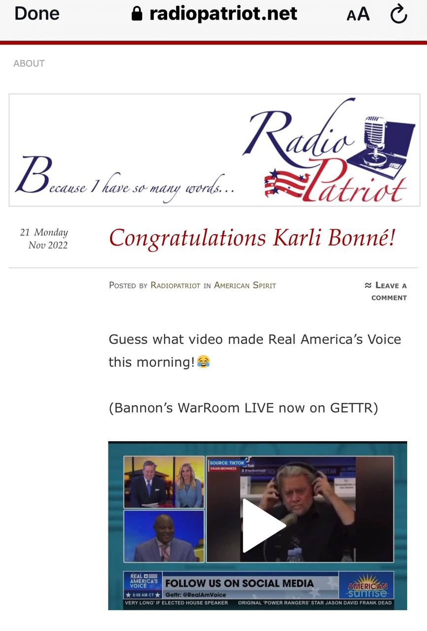 Karli “Midnight Rider” Bonné – The Radio Patriot