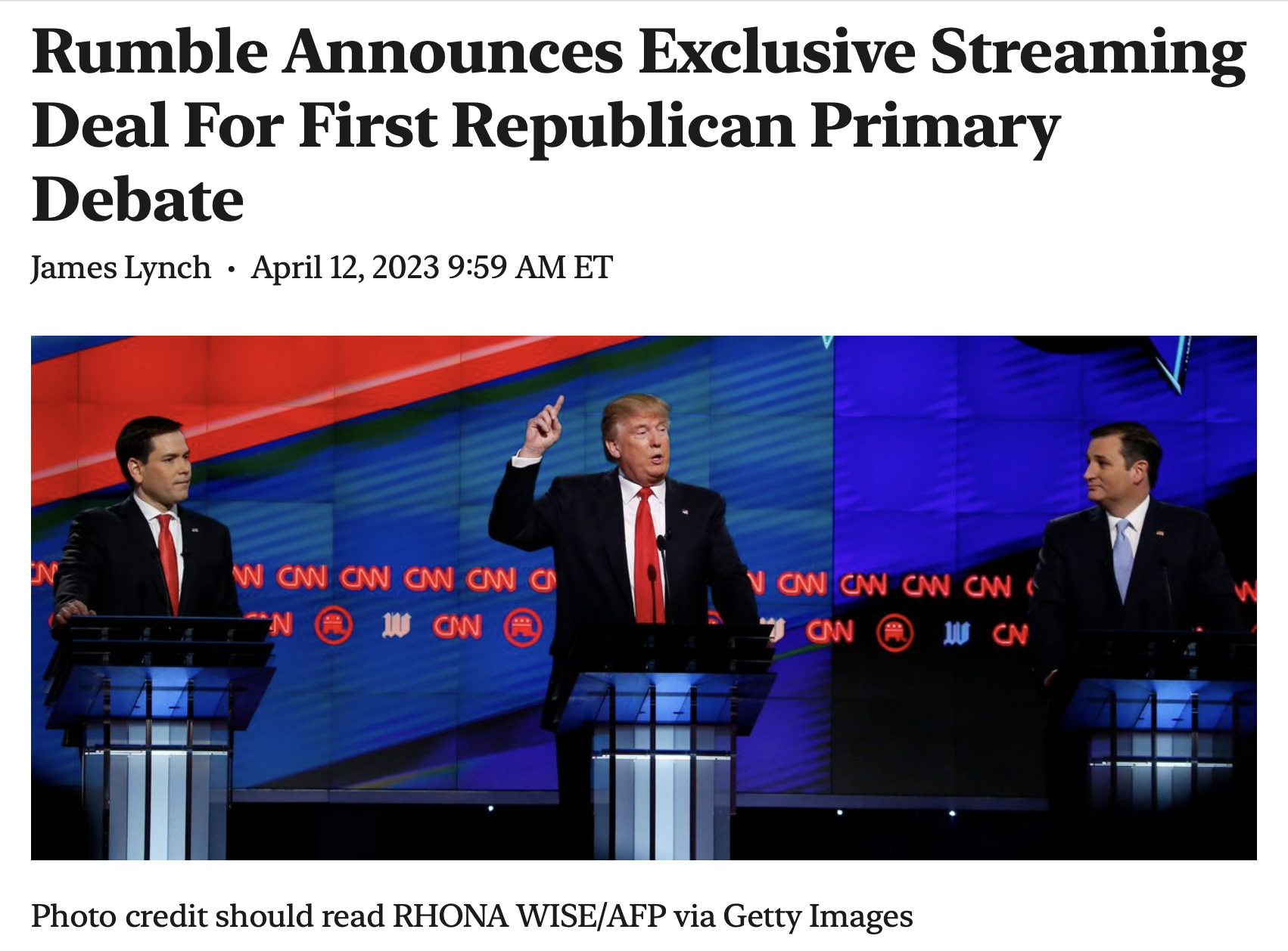Get ready to RUMBLE! – The Radio Patriot