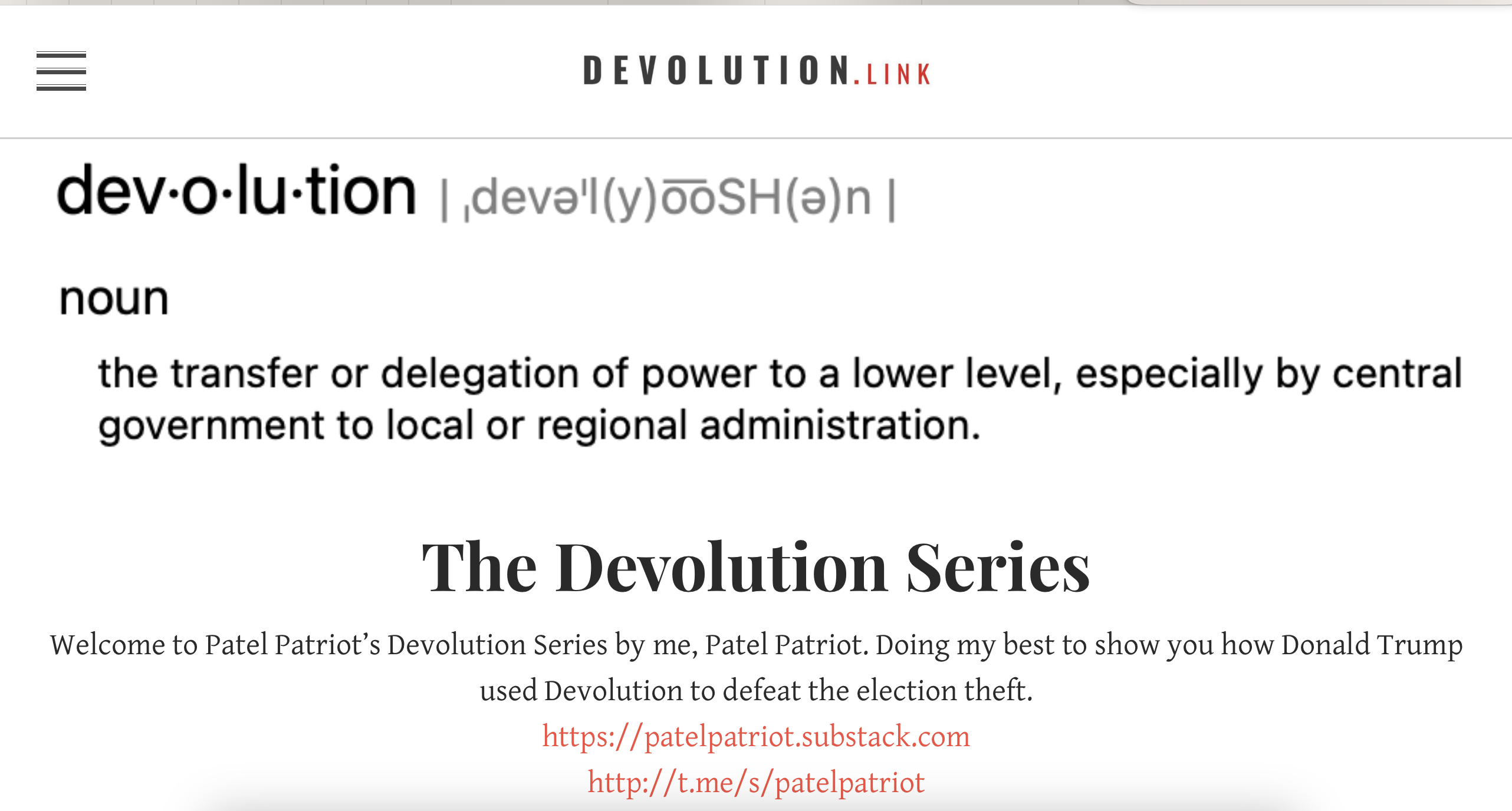 “That’s not a conspiracy theory…” – The Radio Patriot