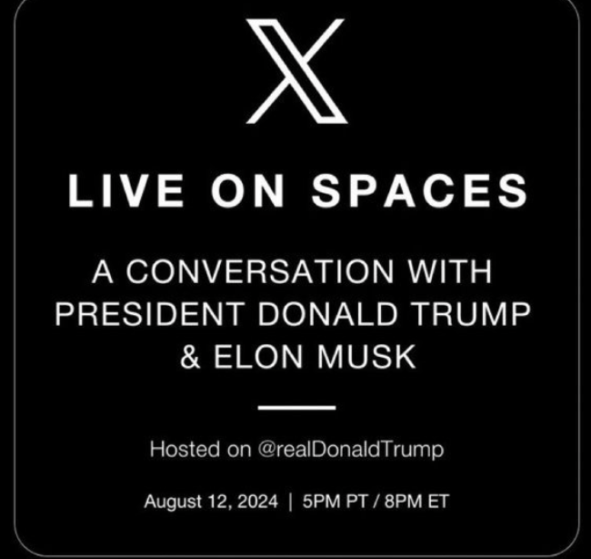 Trump returns to X for live interview with Elon Musk – The Radio Patriot
