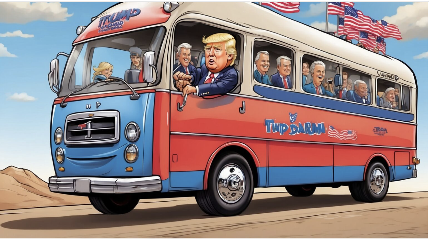 Donald Trump Announces He’ll Be Driving His Own Campaign Bus From Now ...
