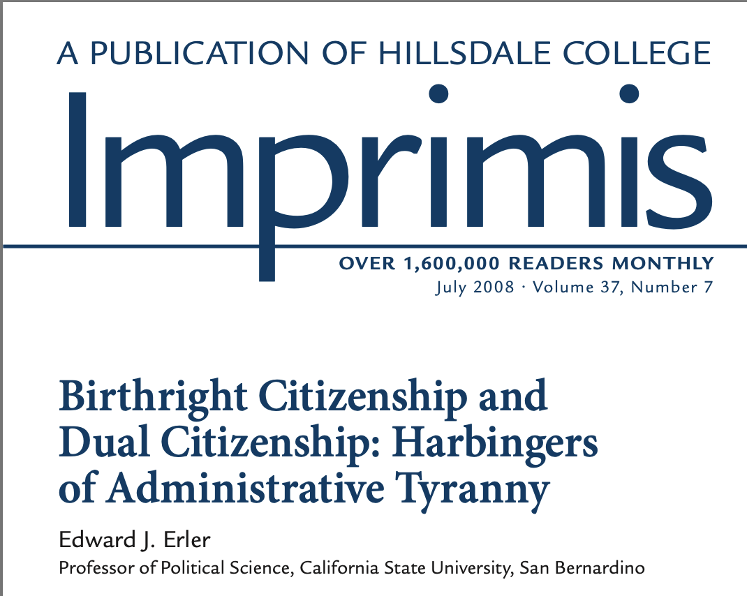 Written in 2008 for Hillsdale’s Imprimus – The Radio Patriot